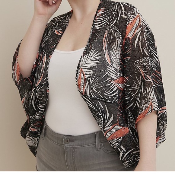 torrid | Other | Torrid Chiffon Clip Dot Cocoon Kimono | Poshmark